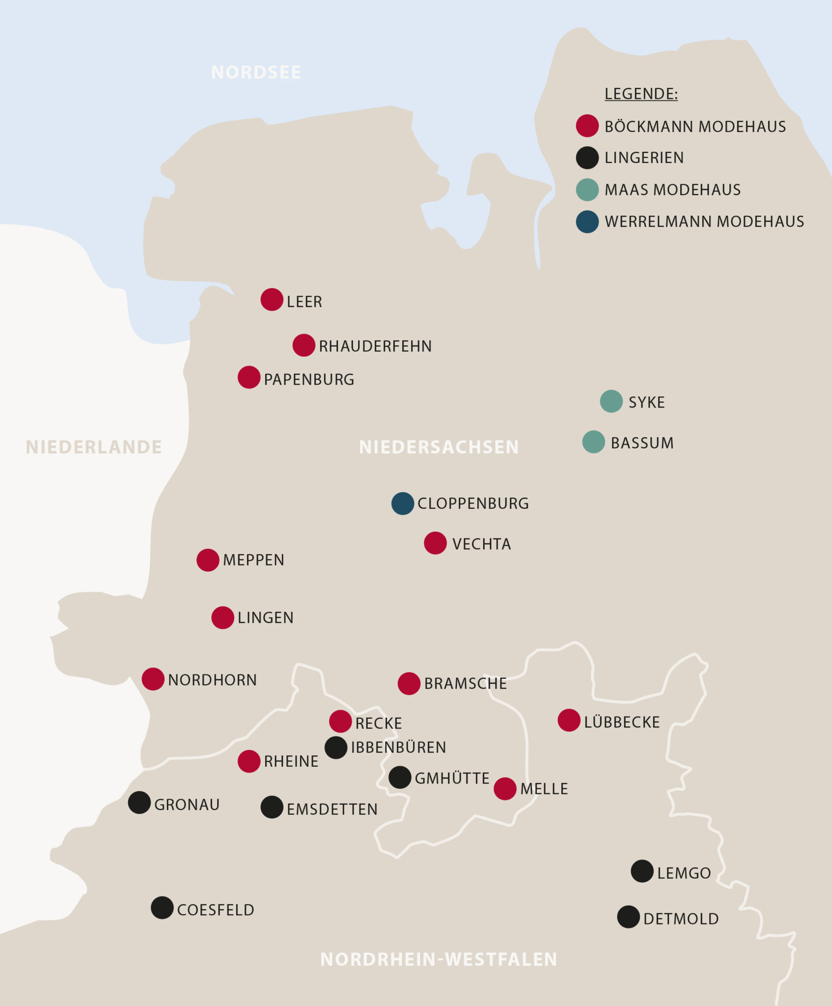 Standorte - BÖCKMANN Modehaus